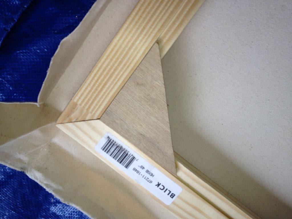 From the Studio: Re-stretching a canvas - Liza Myers, Painter and Sculptor